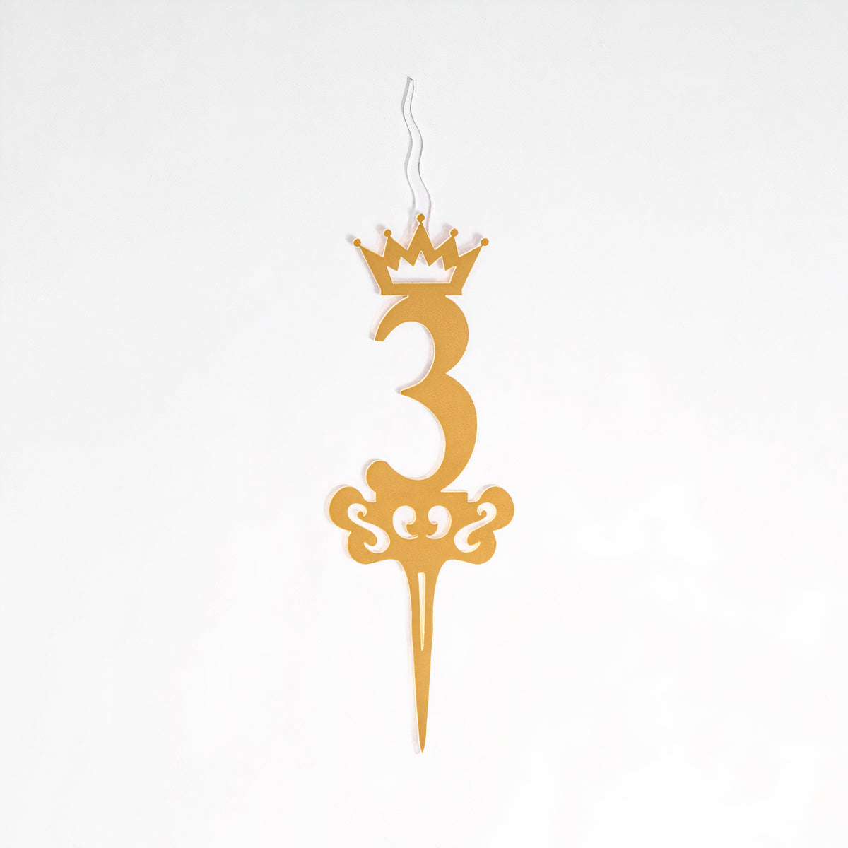 Number 3 Cake Topper - Buy Birthday Candle Number 3 – Food Safe Cake Topper